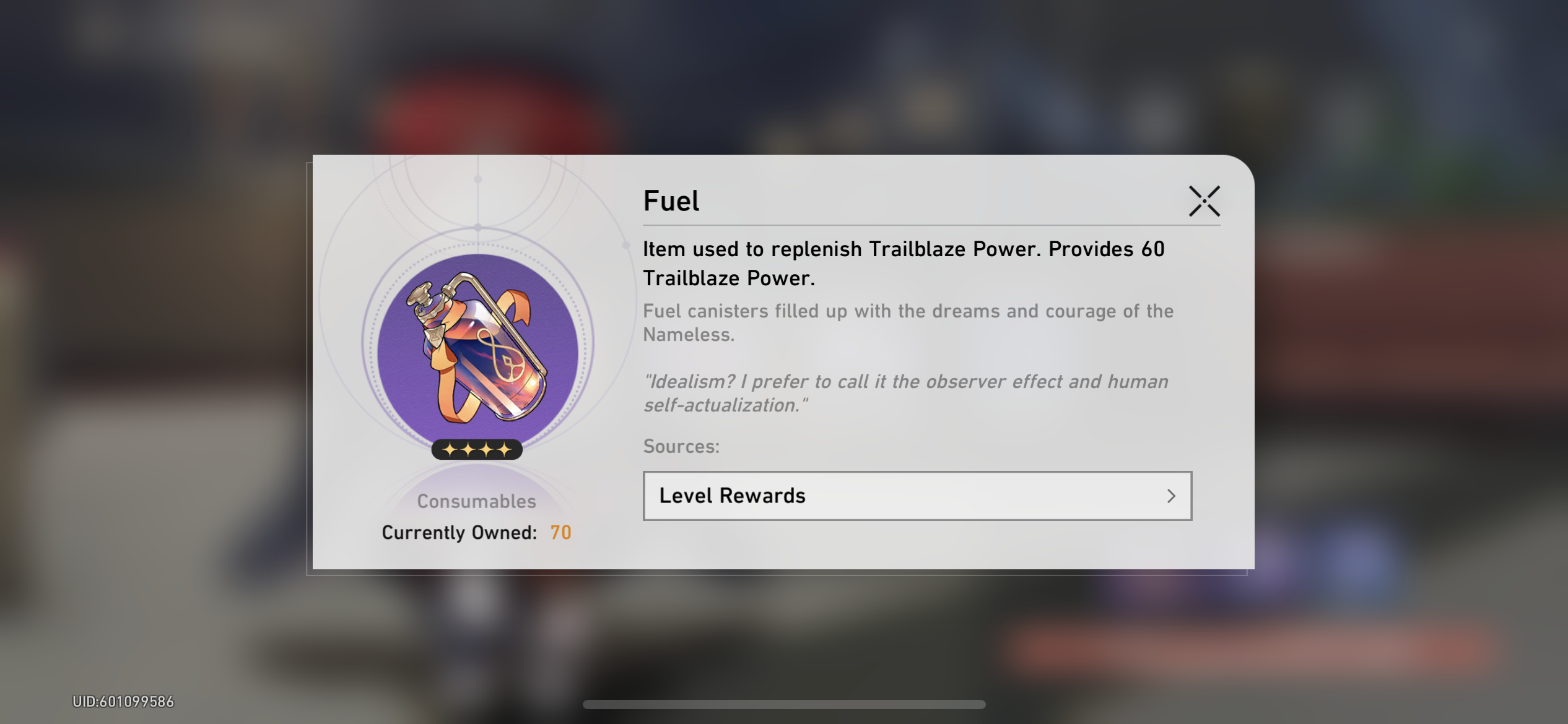 My friend said im crazy for having 70 fuels 😂 Honkai: Star Rail | HoYoLAB