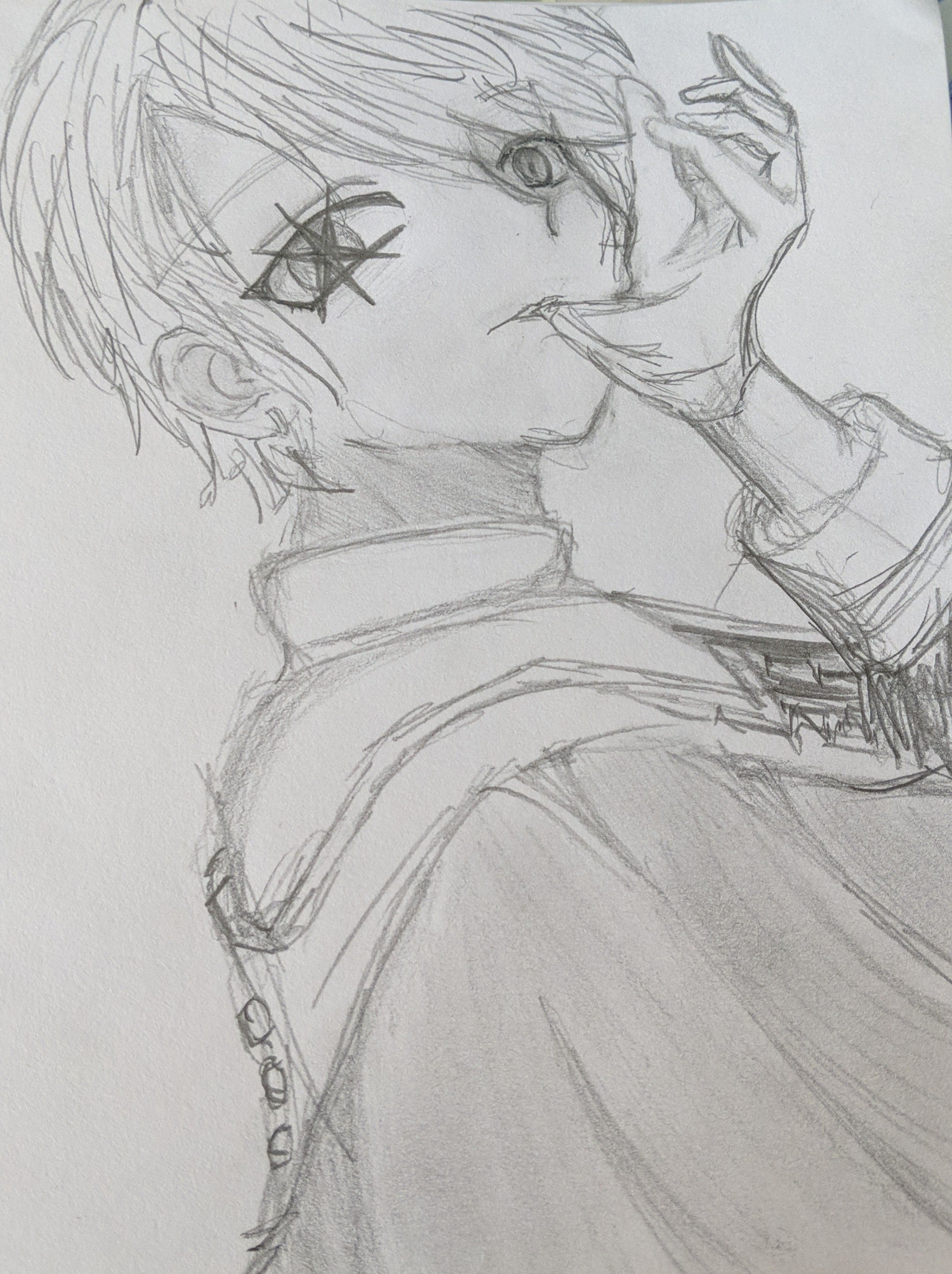 I tried to draw some anime characters... (Ai and Aqua Hoshino from Oshi ...