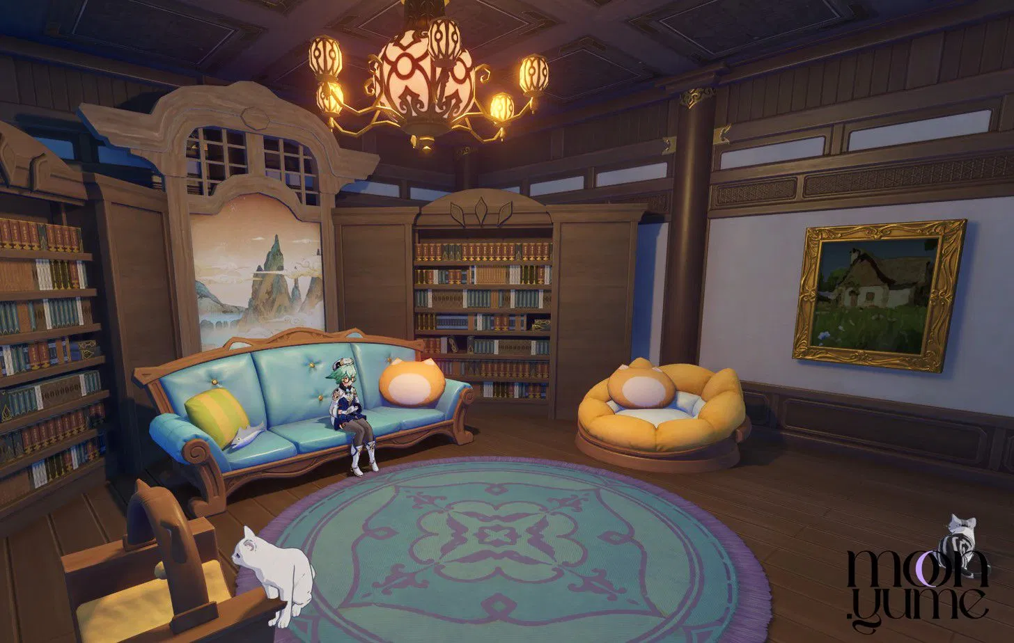 Cat Study Lounge {39522664486} Genshin Impact | HoYoLAB