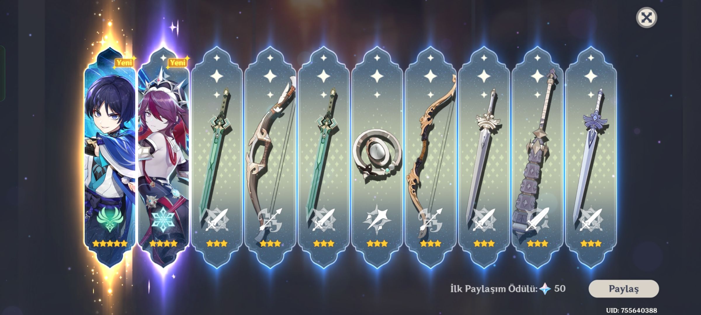 art arda bu ne şans Genshin Impact | HoYoLAB