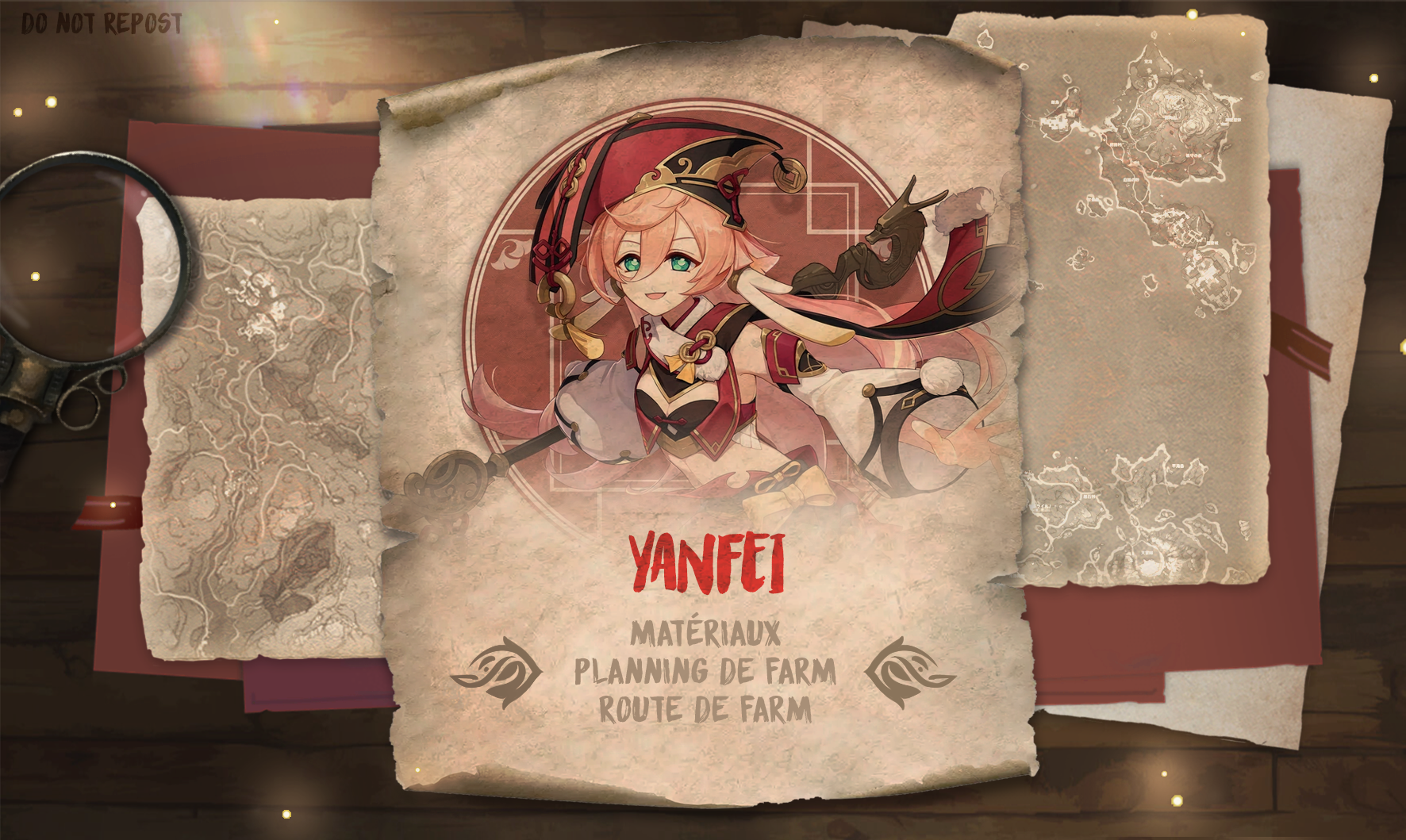 [Version 3.8] Yanfei | Planning de Farm et Farming Route : Jade ...
