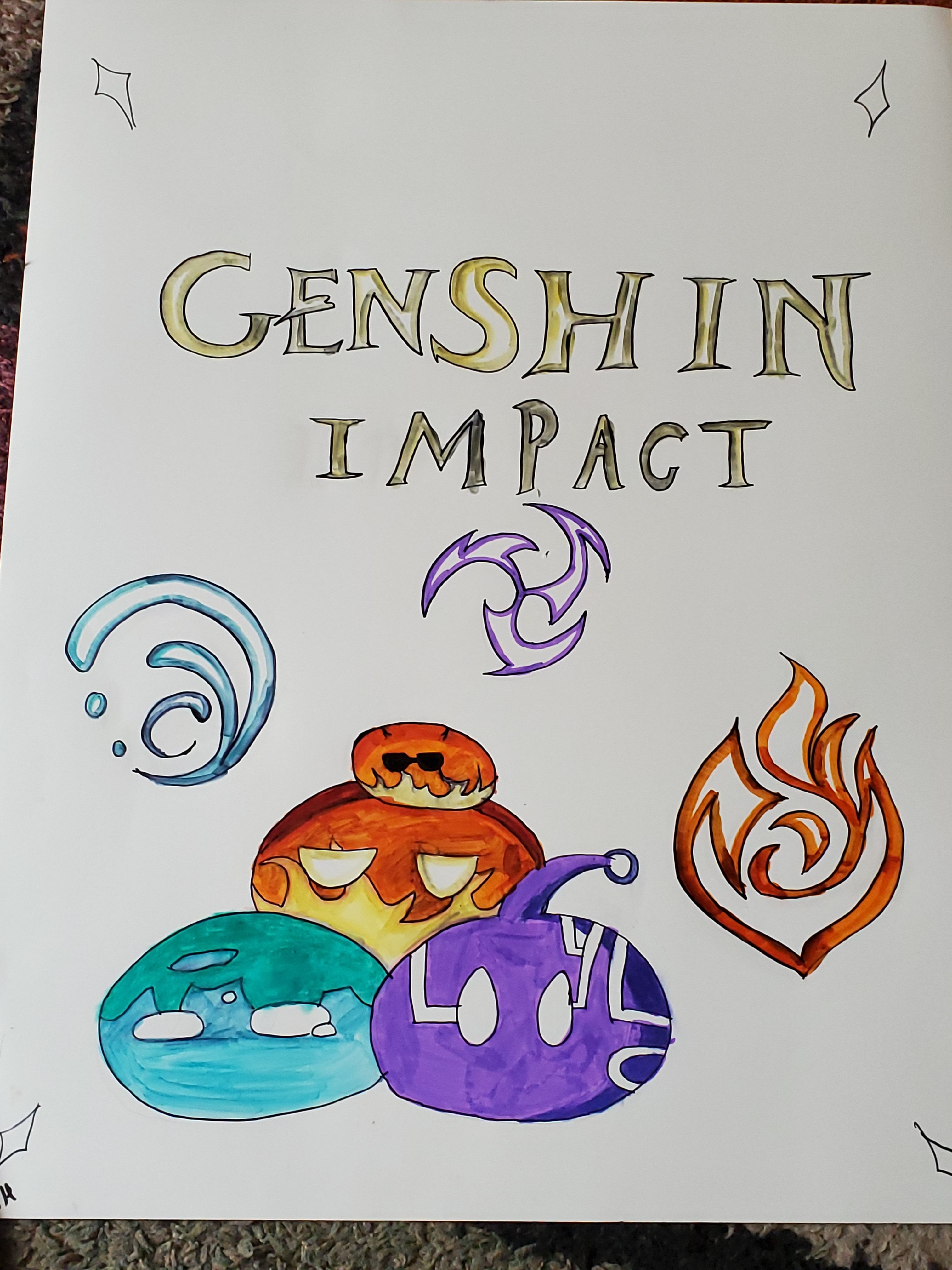 Made a genshin impact poster Genshin Impact | HoYoLAB