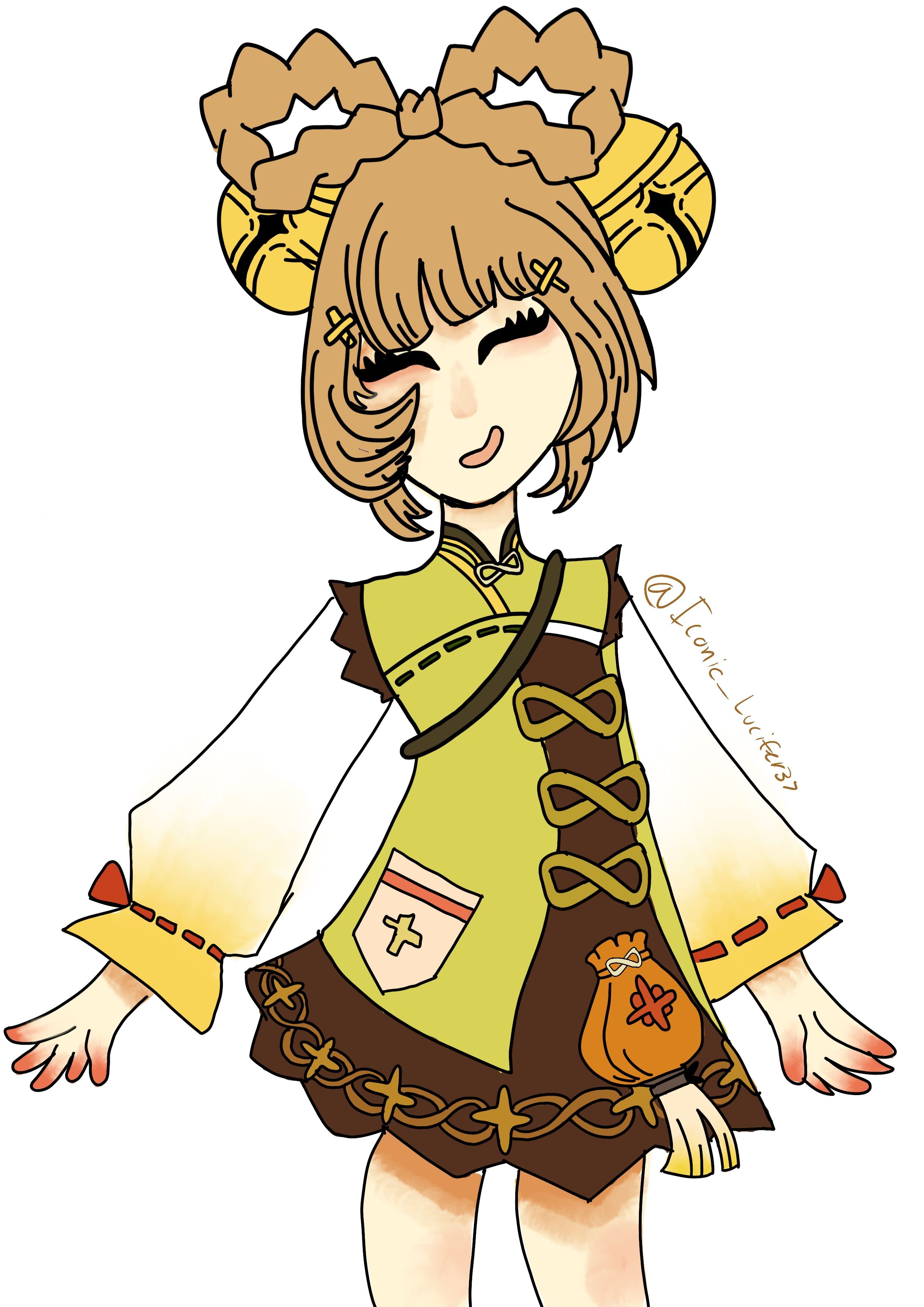 old Yao Yao drawing from last year Genshin Impact | HoYoLAB