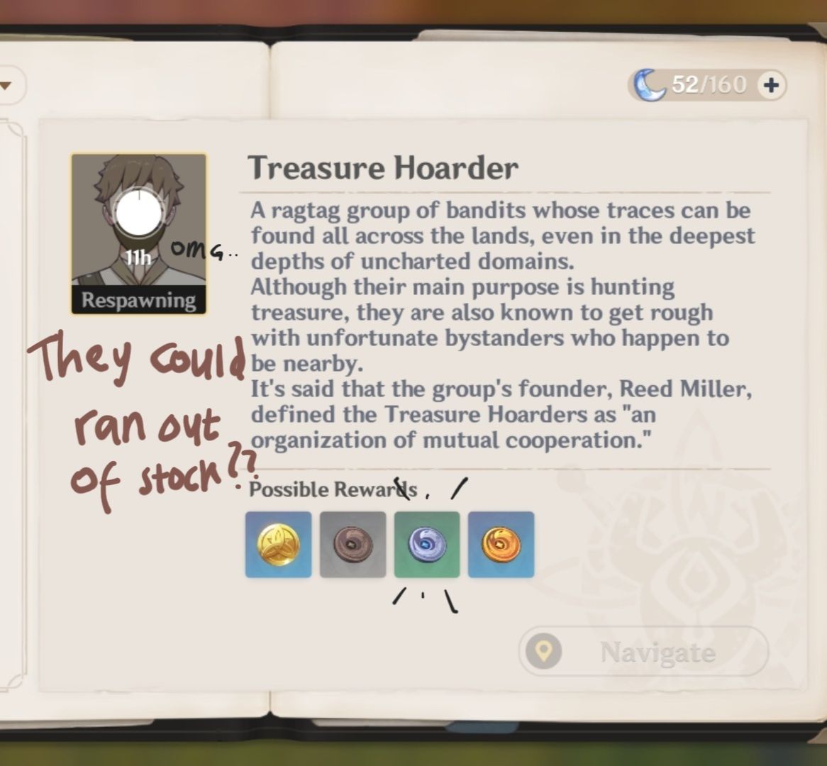 i didn't know that treasure hoarders can ran out of stock too ...
