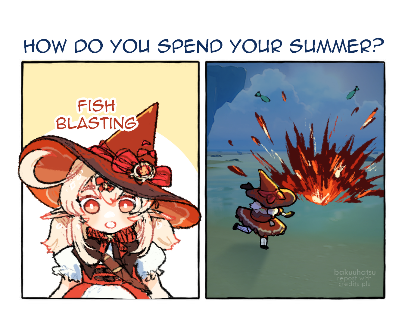 [COMIC] Fish blasting 🐟 💥 Genshin Impact | HoYoLAB