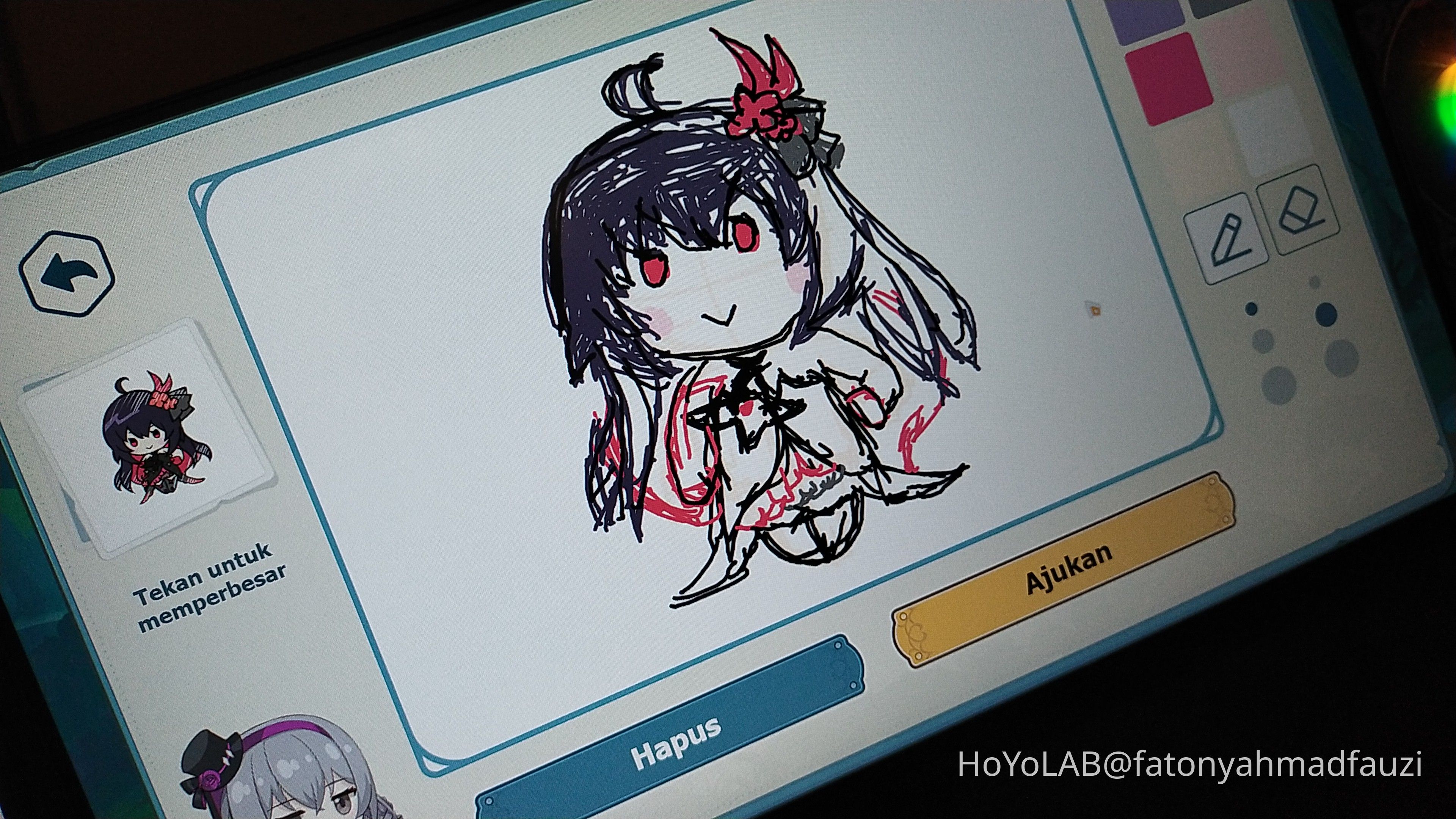 Susah bangettt gambar pake mouse🙂 Honkai Impact 3rd | HoYoLAB