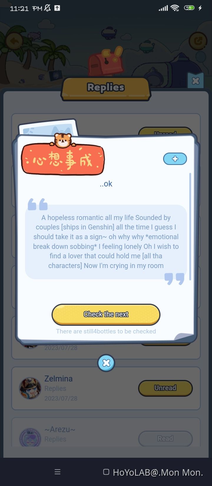 Different kind of replys Genshin Impact | HoYoLAB