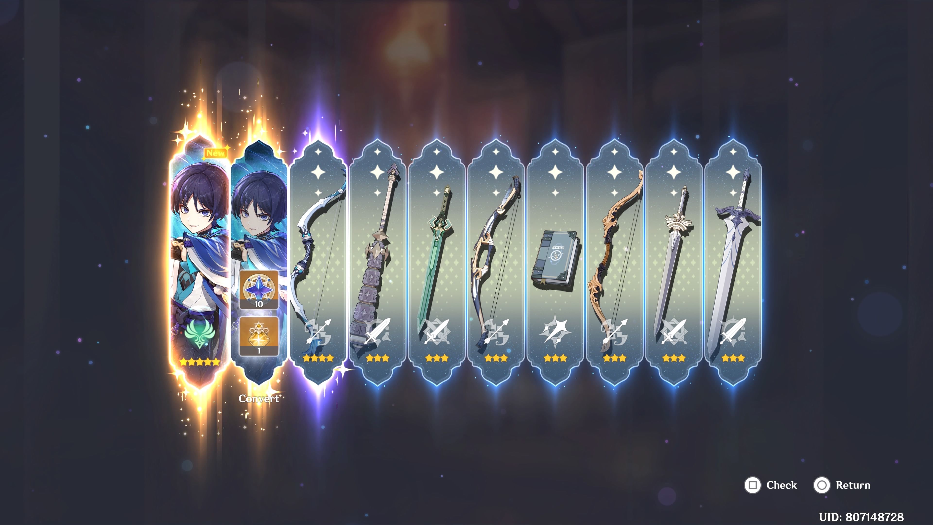 First 10x Draw Genshin Impact | HoYoLAB