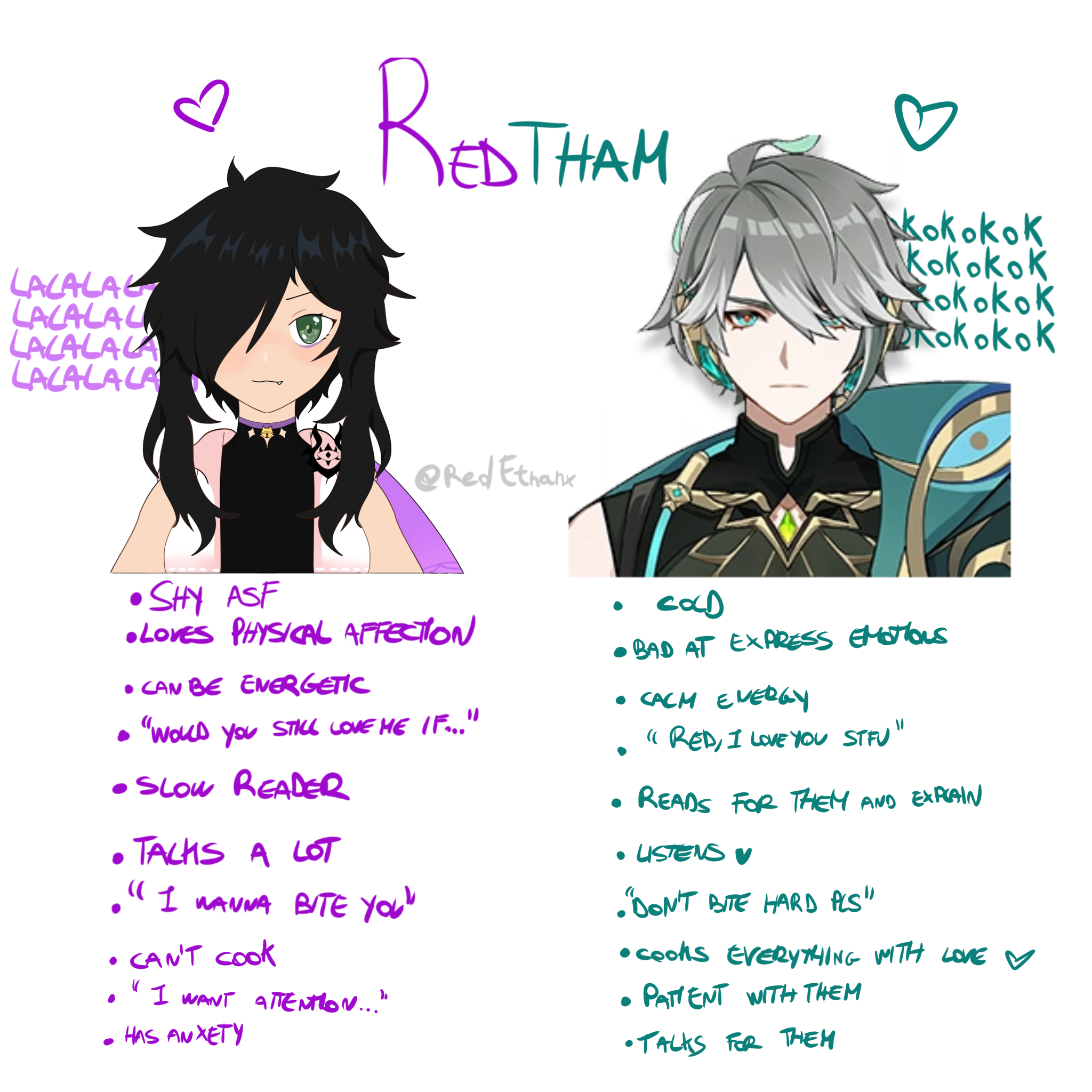 Couple dynamic 💜🌱 Genshin Impact | HoYoLAB