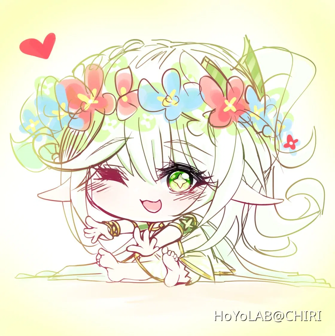 Nahida Chibi Fan Art Genshin Impact | HoYoLAB