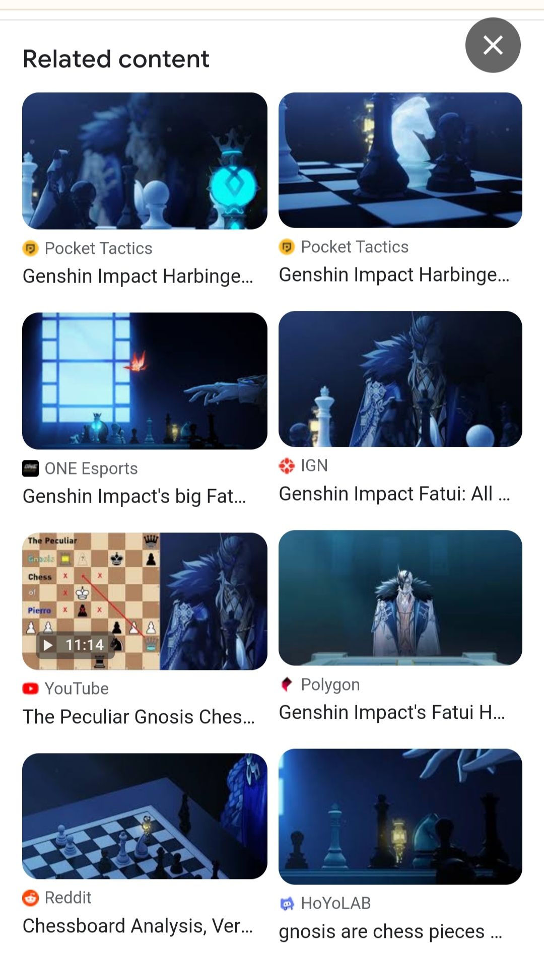 Fatui Chessboard Genshin Impact | HoYoLAB