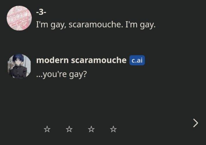 I wanted to chat with modern scaramouche because I like bullying people ...