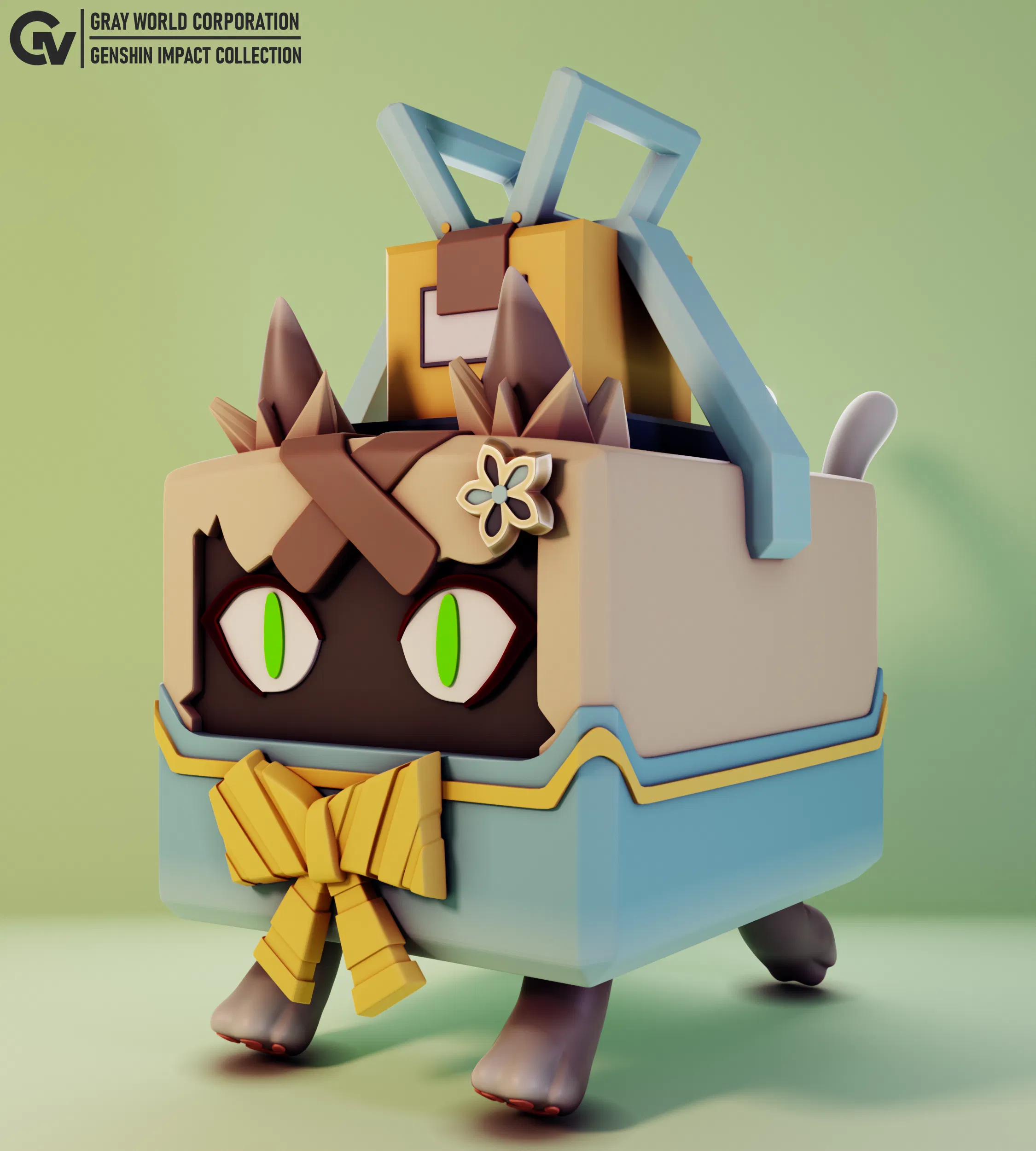 Kirara "Box-Cat" | Model for printing Genshin Impact | HoYoLAB
