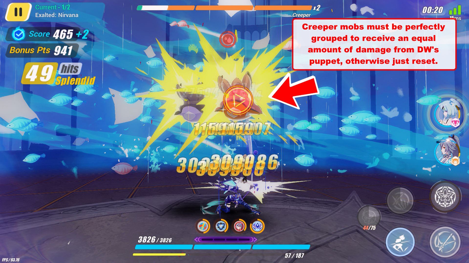 [HI3][EU] EX Abyss Nirvana: Pishacha [Bleed] (480D) - DW S0, HoS SS0, SI SSS (656pt) Honkai ...