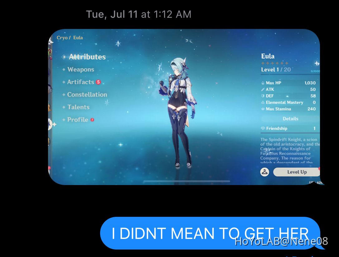 POV: it’s 1am and you cant sleep so you wish and Eula shows up Genshin Impact | HoYoLAB