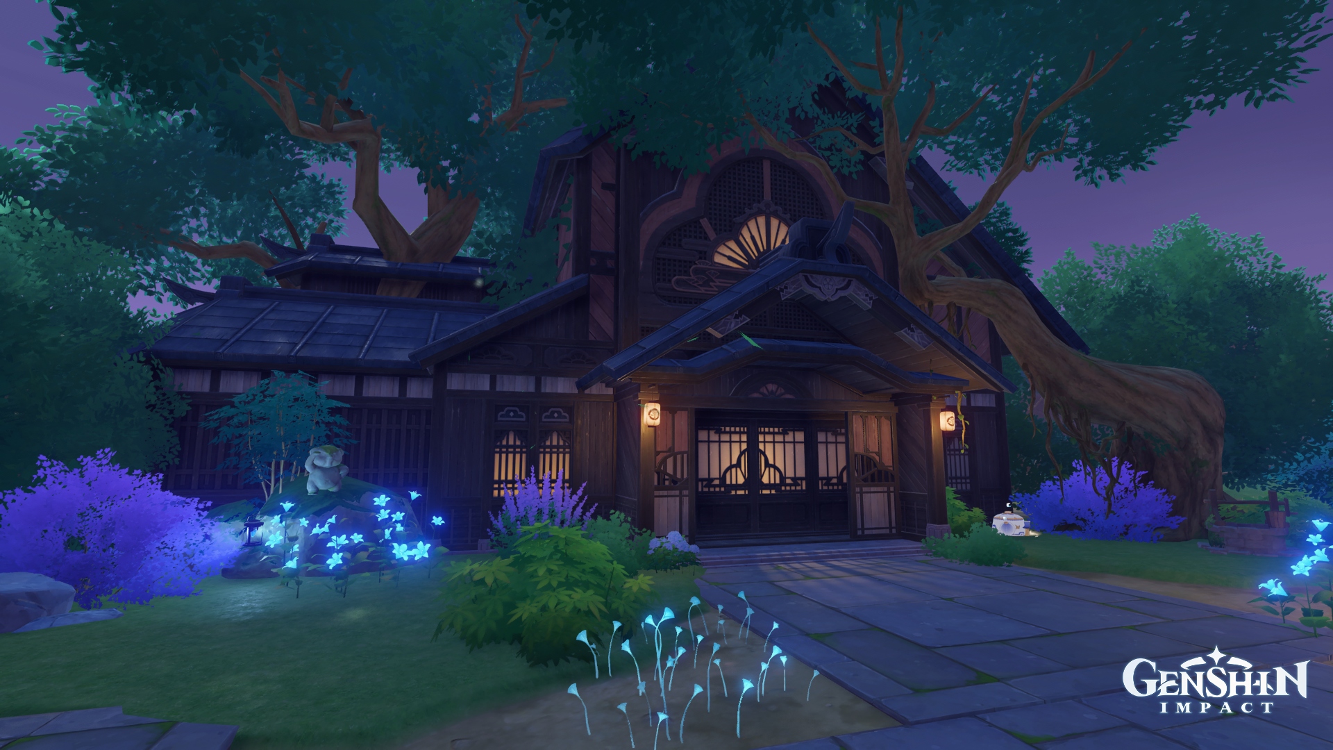 Inazuma main house courtyard Genshin Impact | HoYoLAB