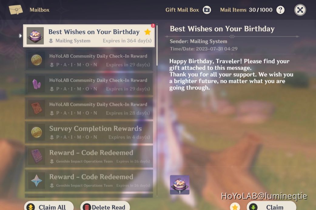 First birthday with genshin Genshin Impact | HoYoLAB