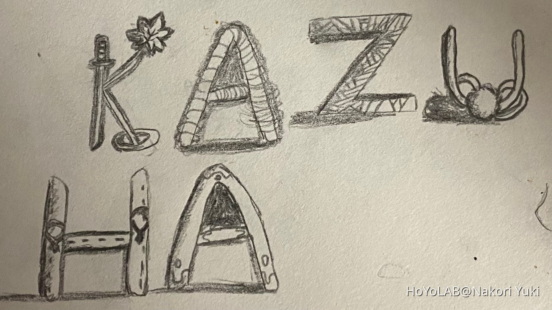 Lettrage Kazuha/ Lettering Kazuha Genshin Impact | HoYoLAB