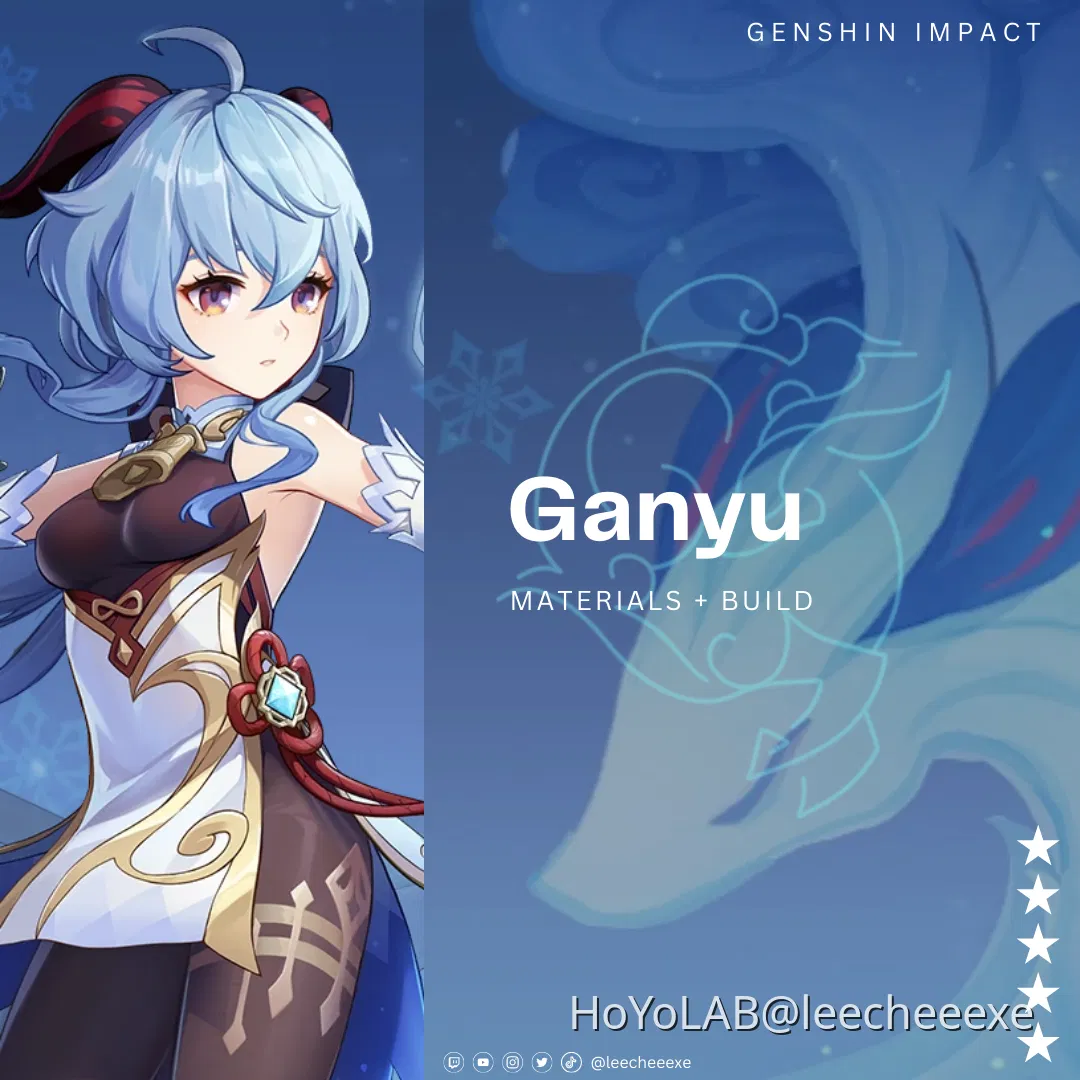 [3.8] Genshin Impact - Material and Build Guide - Ganyu Genshin Impact ...