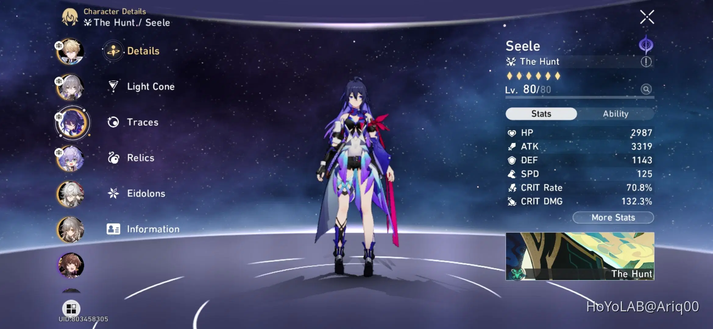 ROCKING THIS AMAZING CHEST PIECE FOR MY SEELE LOL Honkai: Star Rail ...