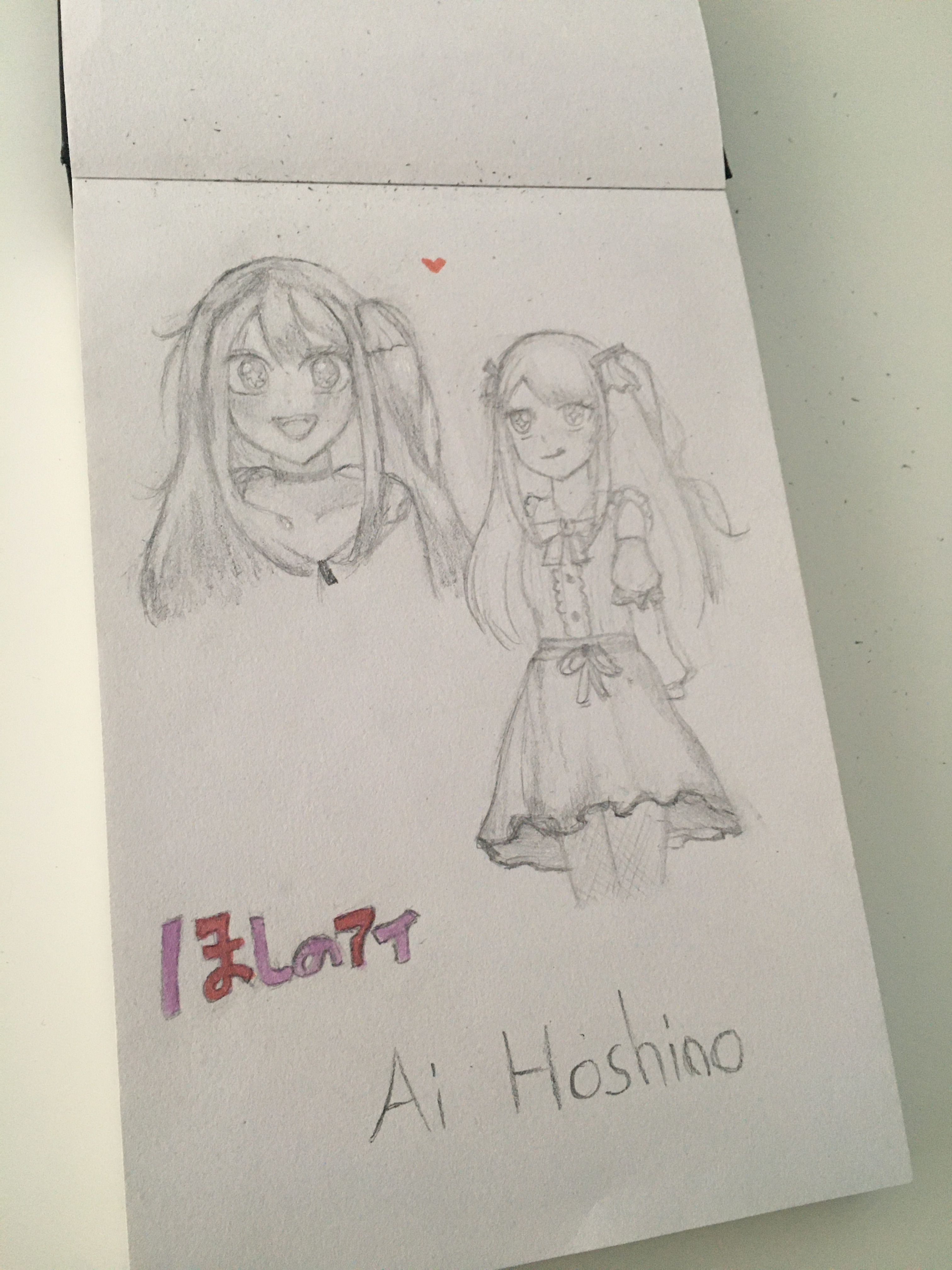 Ai Hoshino drawing💜 | HoYoLAB