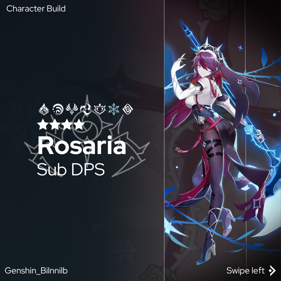 (3.8) Rosaria Build Guide as Sub DPS Genshin Impact | HoYoLAB