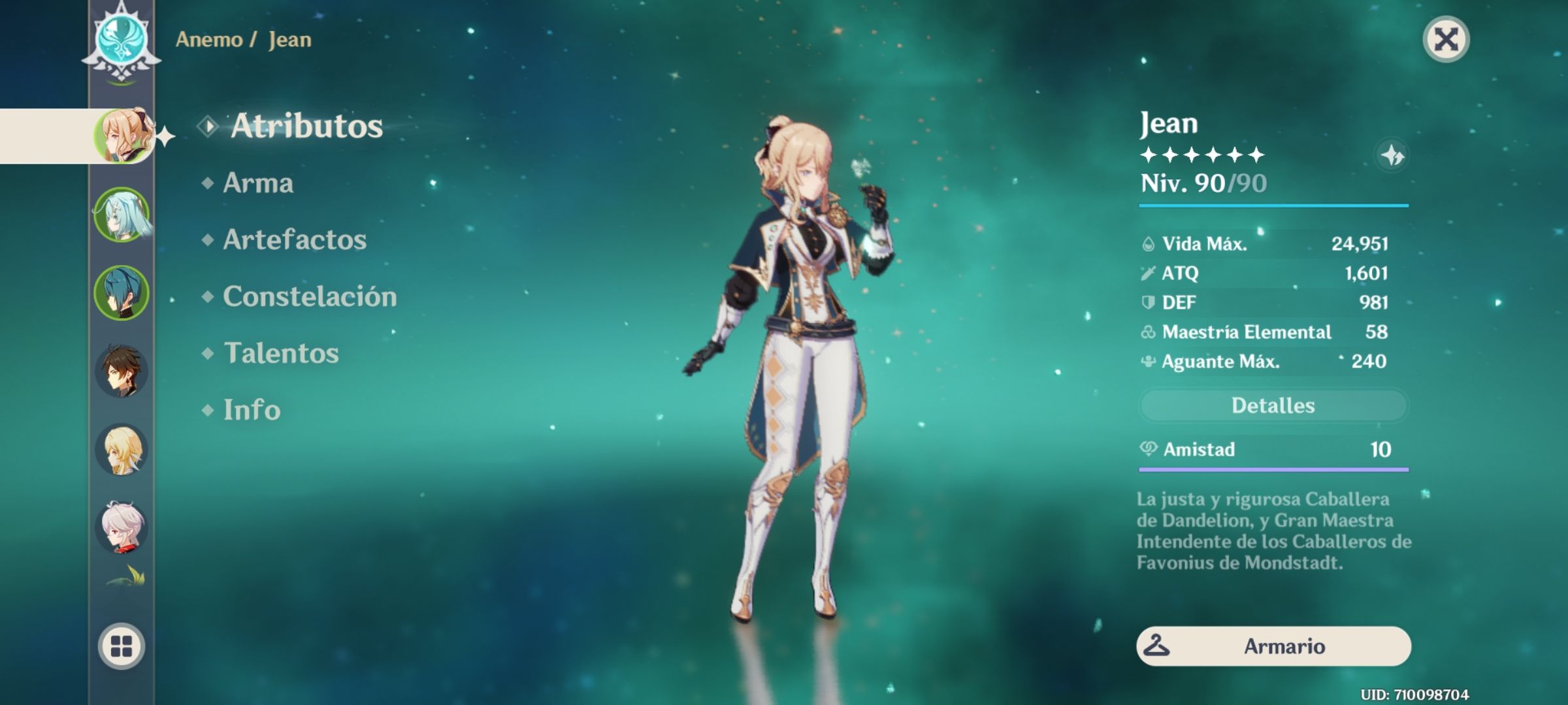 Jean 🐒Anemo🌪Dmg🤺 Guia N°35.1 Genshin Impact | HoYoLAB