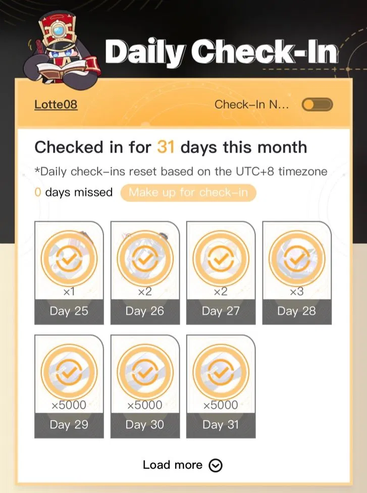How the check in works Genshin Impact | HoYoLAB