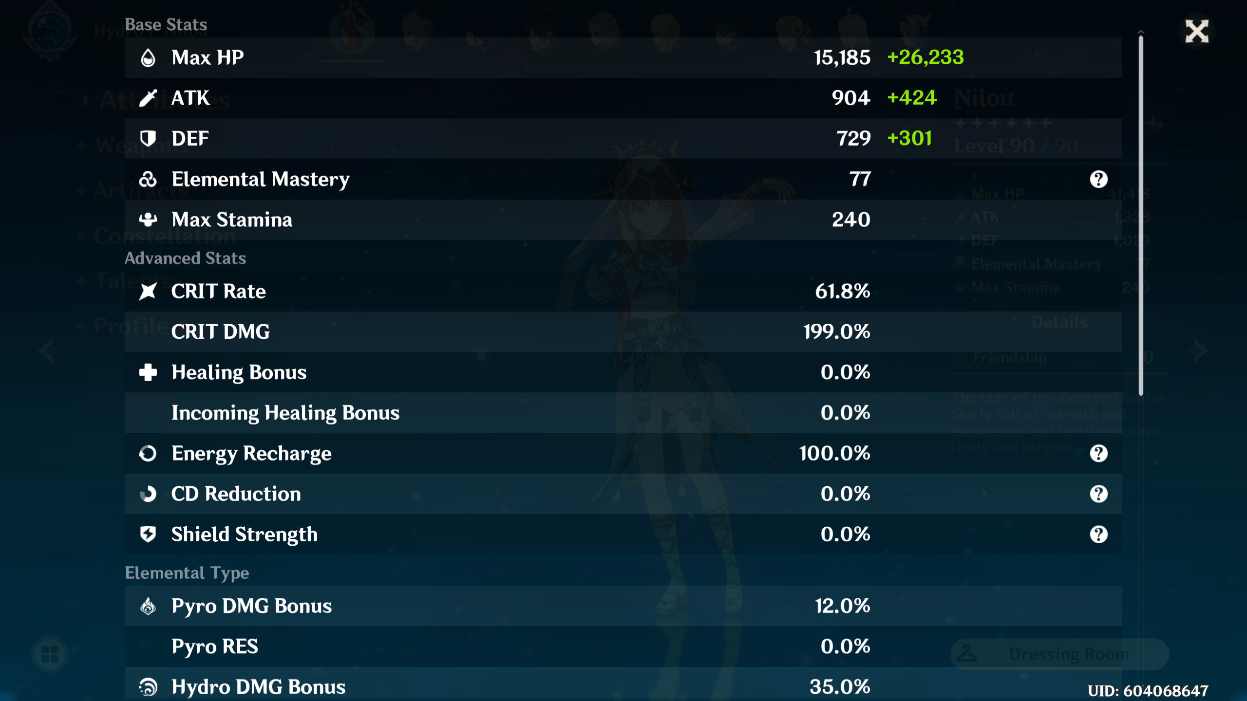 What We Build In The Shadows: Sword Dance DPS Nilou Genshin Impact ...