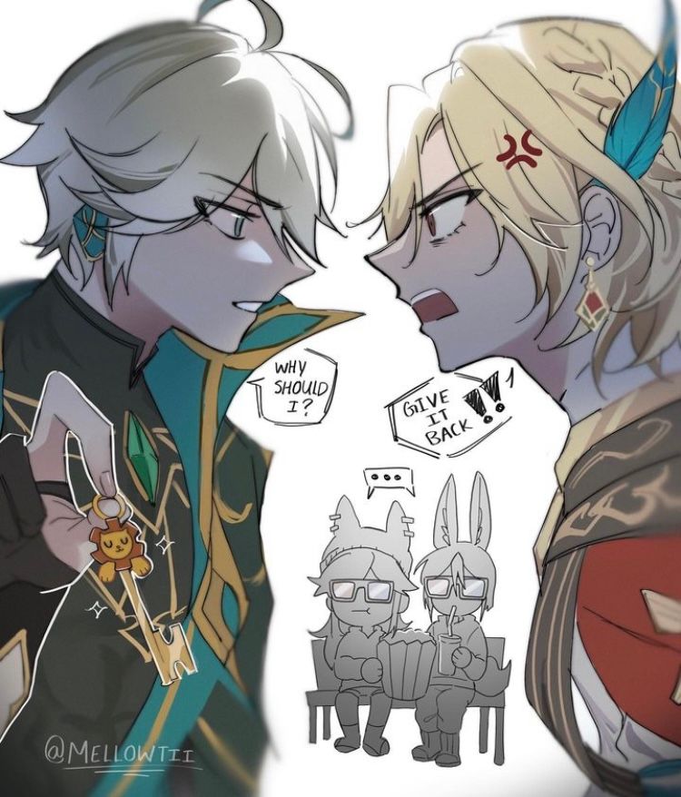 Cyno and tighnari at the zoo Genshin Impact | HoYoLAB