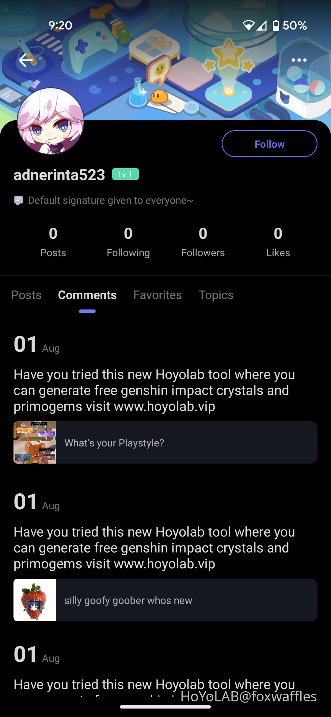 dāmn, didn't realize there were spam bots on hoyolab | HoYoLAB