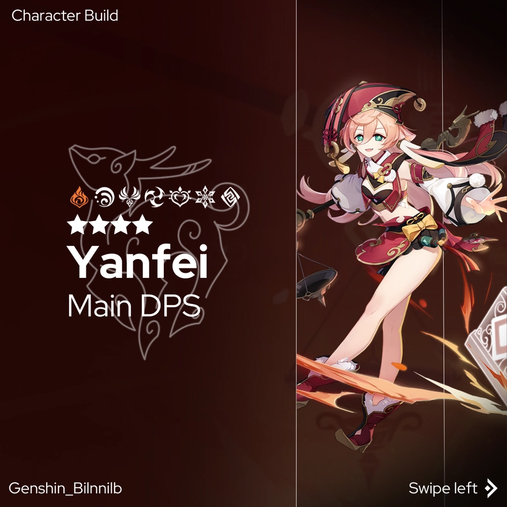 (3.8) Yanfei Build Guide as Main DPS Genshin Impact | HoYoLAB