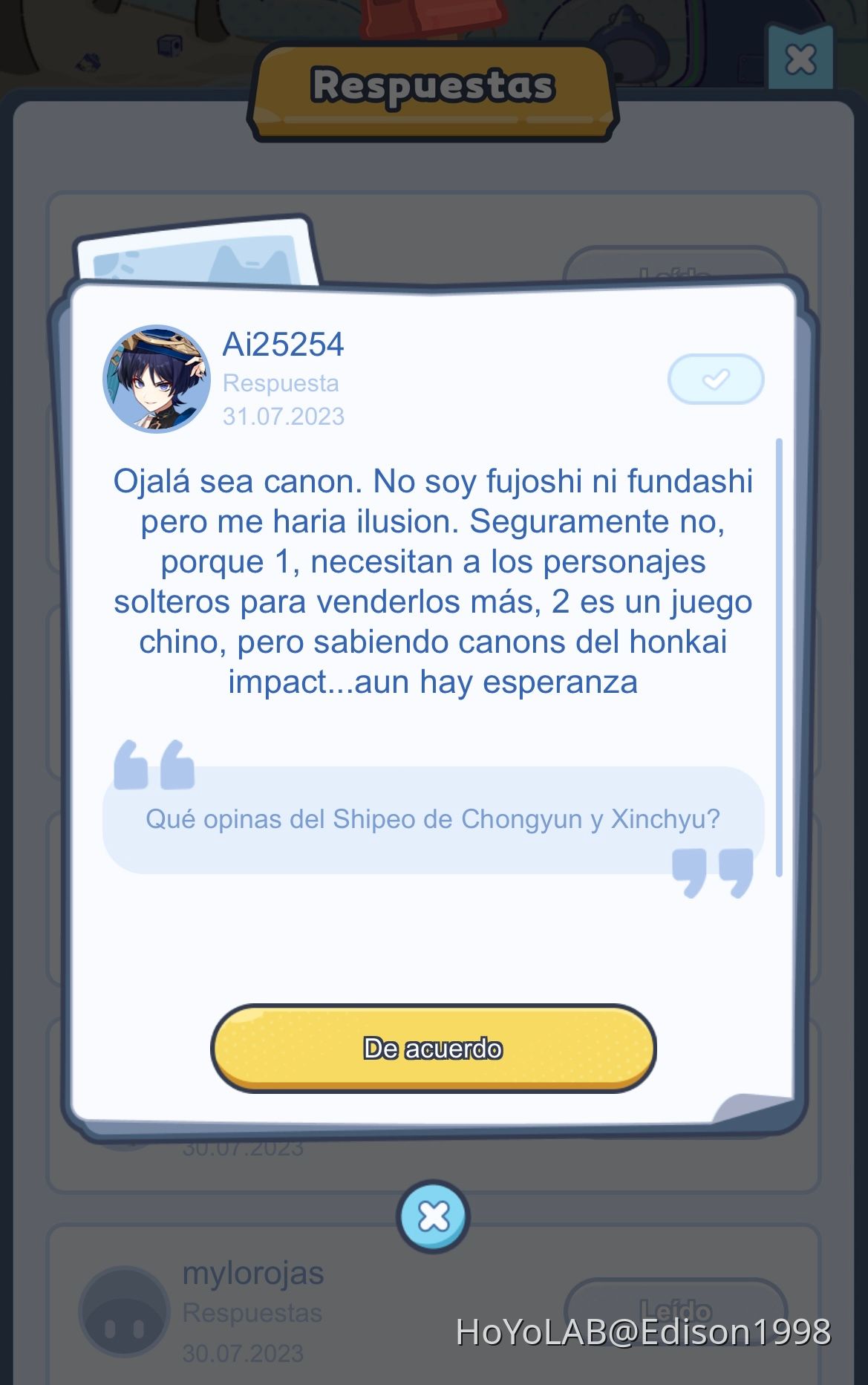 Shippeos de Genshin Impact ️ Genshin Impact | HoYoLAB