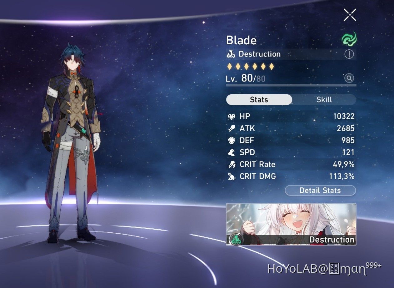 Build blade 10ribu max hp Honkai: Star Rail | HoYoLAB