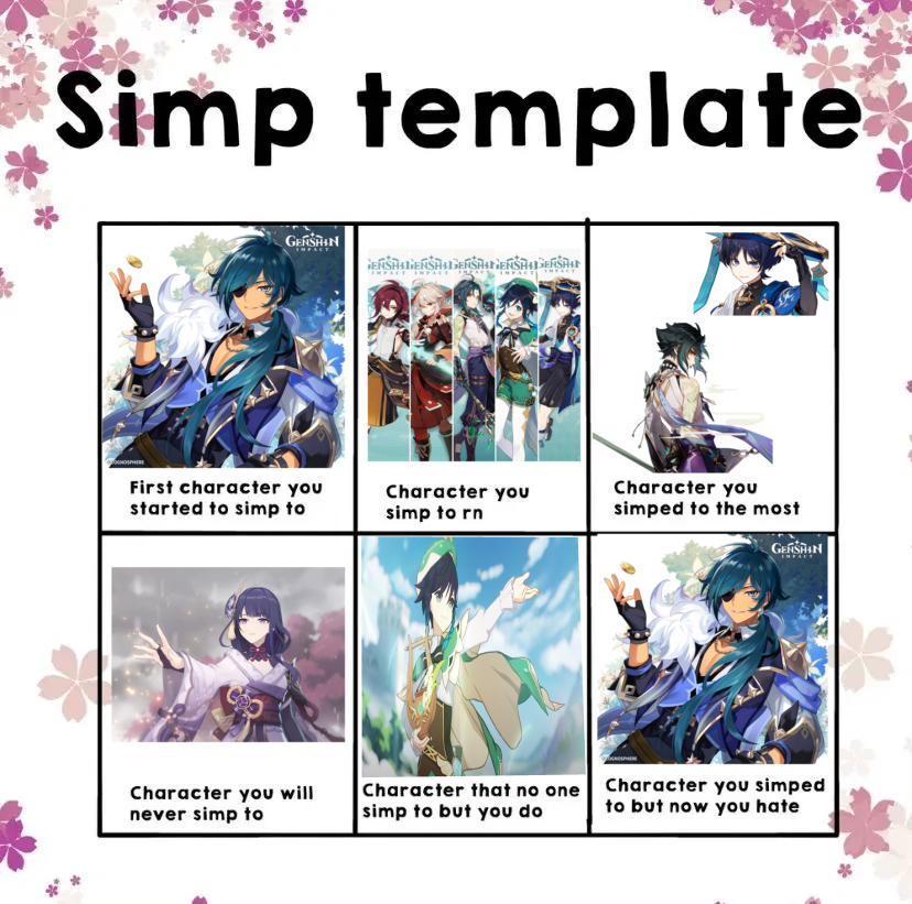 simp chart💖 Genshin Impact | HoYoLAB