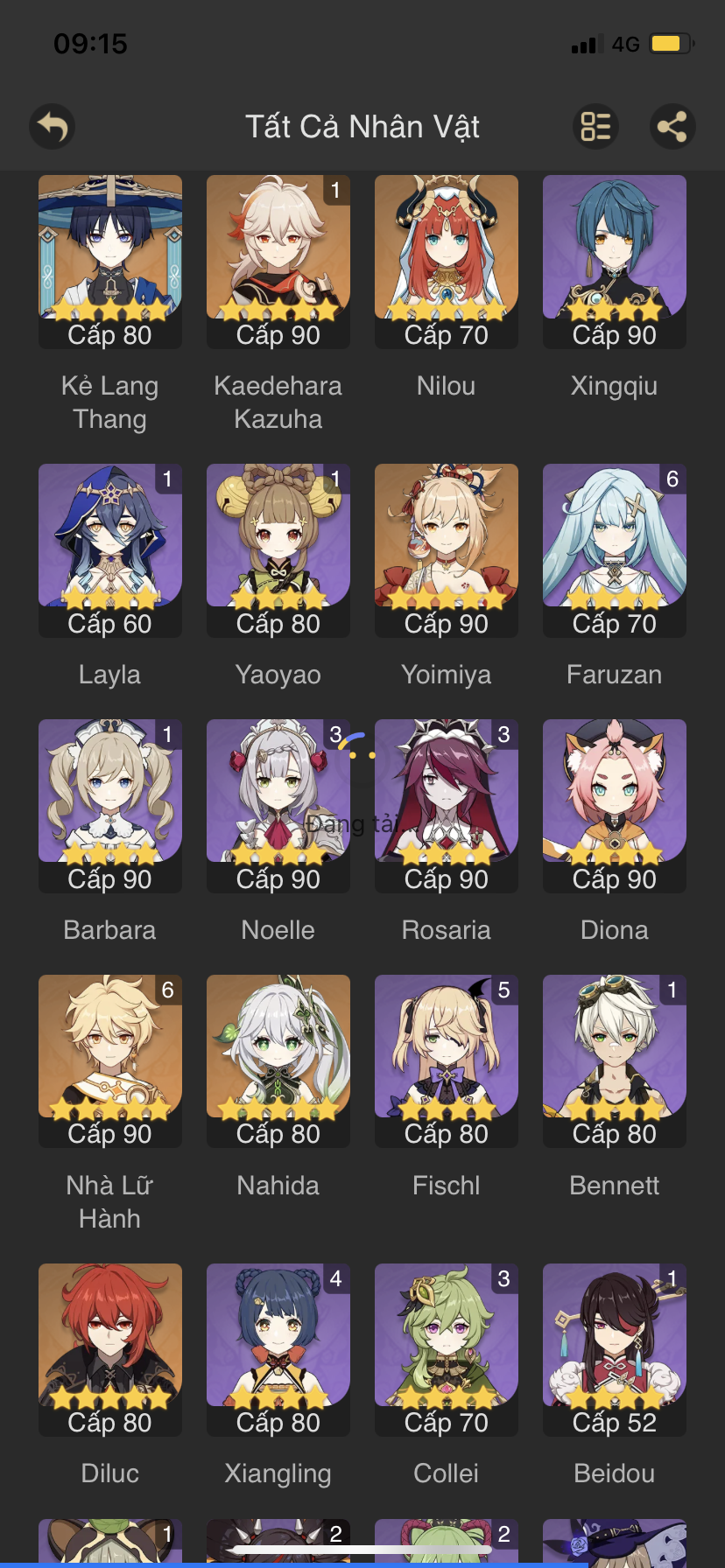 Team Bloom Nilou thì dùng Nahida, Collei, NLH thảo hay Kaveh? Đối với healer thì Yaoyao và 33ra ...