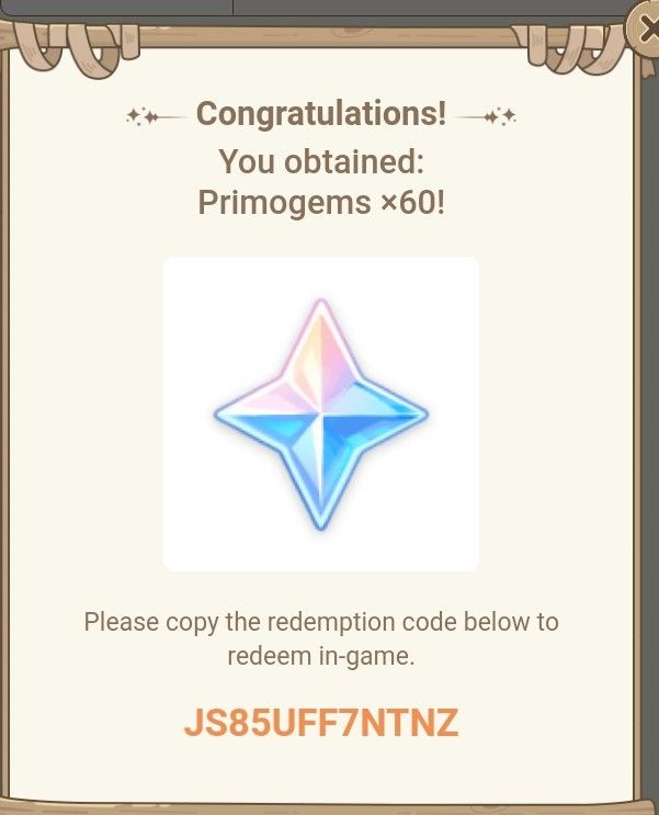 Thanks for the primogems... Plus bonus story for those that like ...