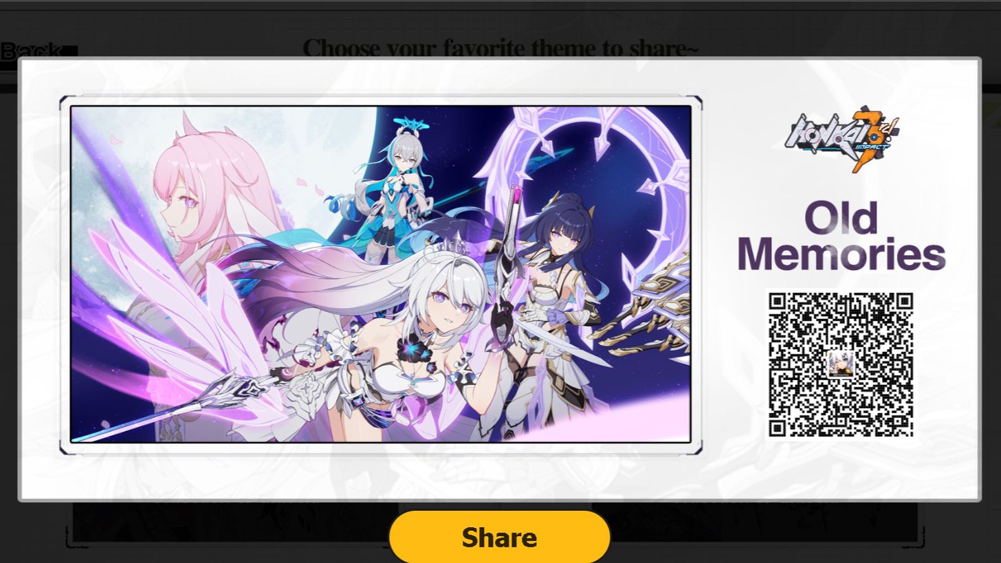 [Honkai Impact 3rd] Web Event: Old Memories | 1st day, APHO album\'s Early Designs Honkai Impact ...