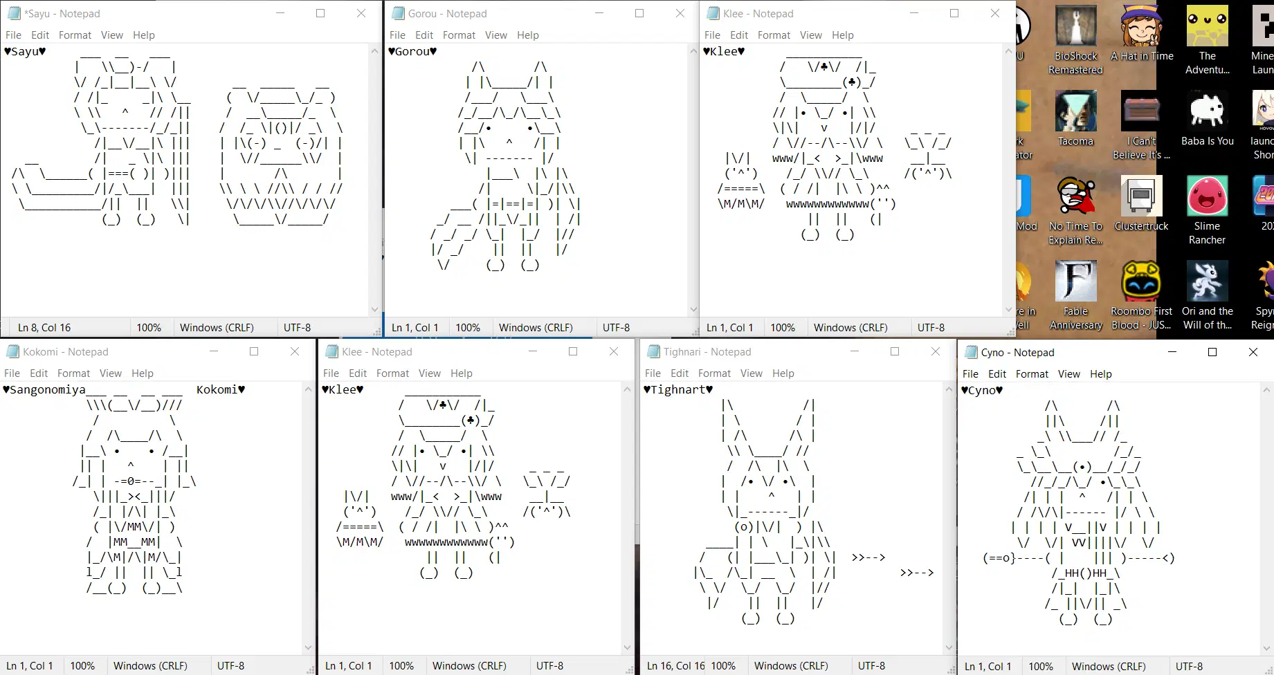 Genshin ASCII Art since I apparently have way too much time Genshin Impact | HoYoLAB
