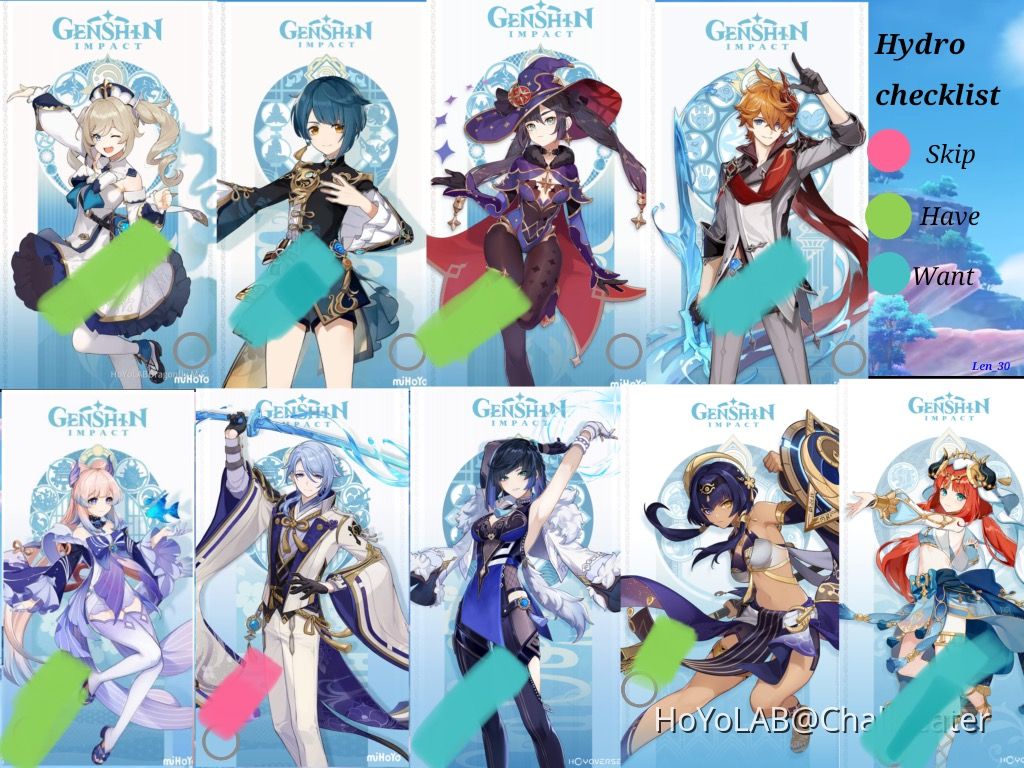 Now we have hydro characters 🫧🌊 who is your favorite? 😍 Genshin Impact ...