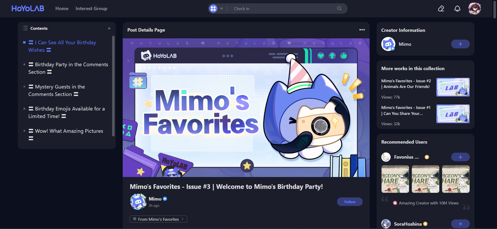 Me and Mimo have birthday at the same time Genshin Impact | HoYoLAB