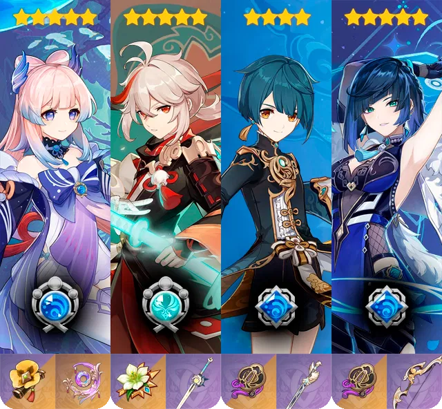 Mono Hydro - Kokomi Kazuha Xingchiu Yelan Genshin Impact | HoYoLAB