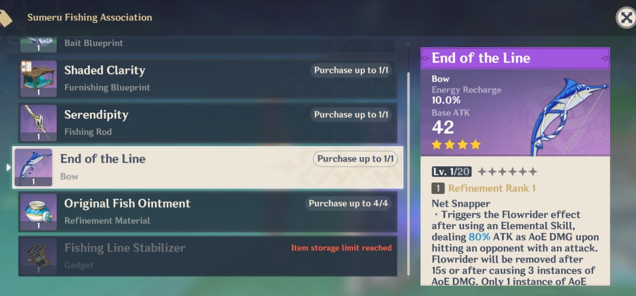 Bow in Sumeru Fishing Genshin Impact | HoYoLAB