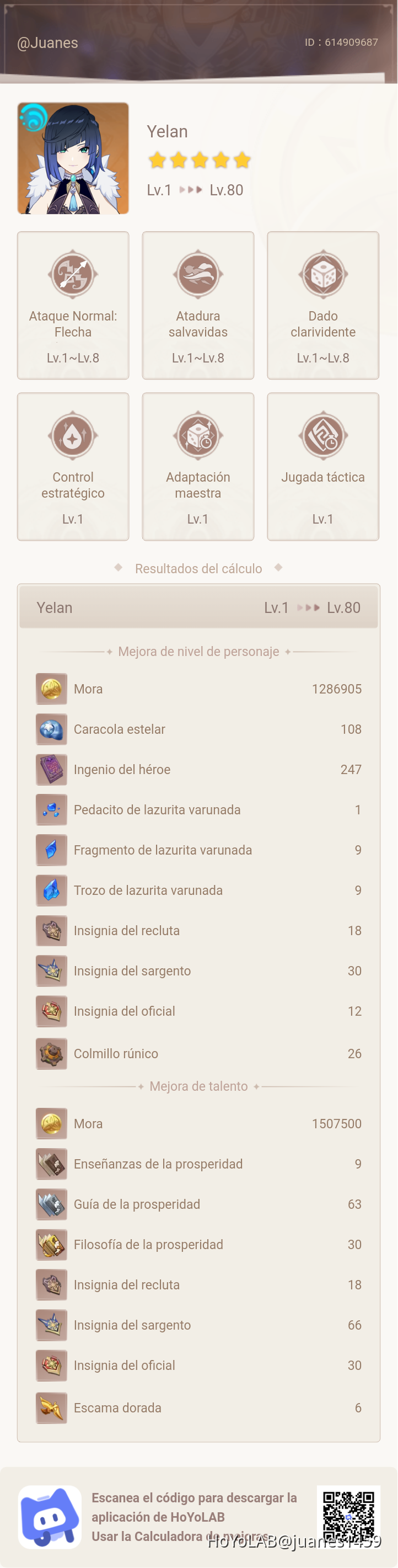 empieza el pre-farmeo para yelan Genshin Impact | HoYoLAB