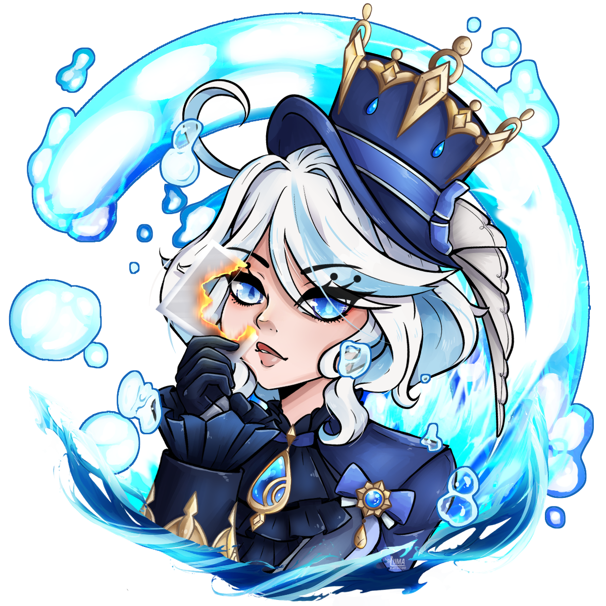 Focalors, Lyney & Lynette stickers / kickstarter Genshin Impact | HoYoLAB