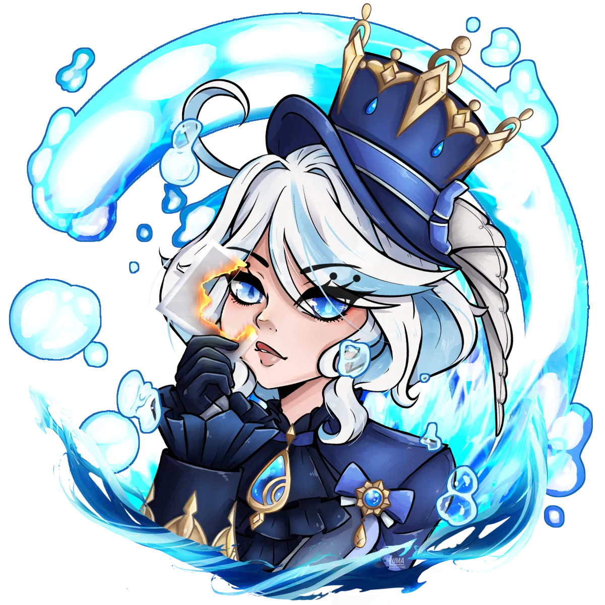 Focalors, Lyney & Lynette stickers / kickstarter Genshin Impact | HoYoLAB