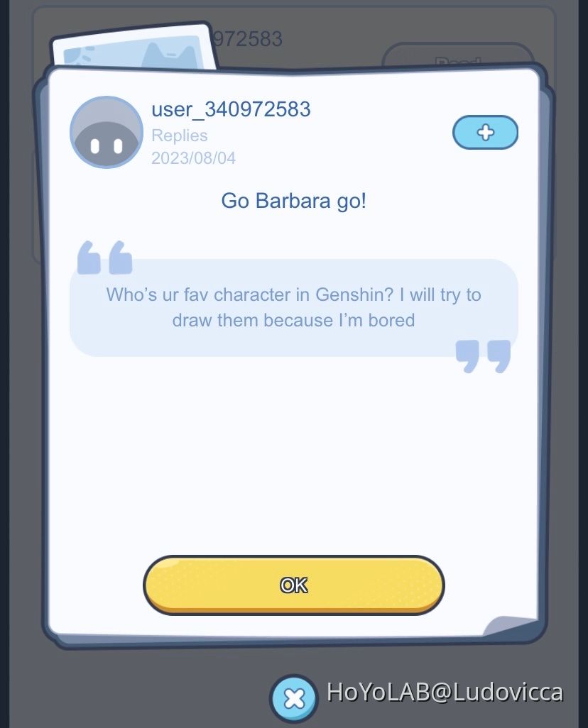 Go Barbara go! ⭐- Art reply for BottleMi Genshin Impact | HoYoLAB