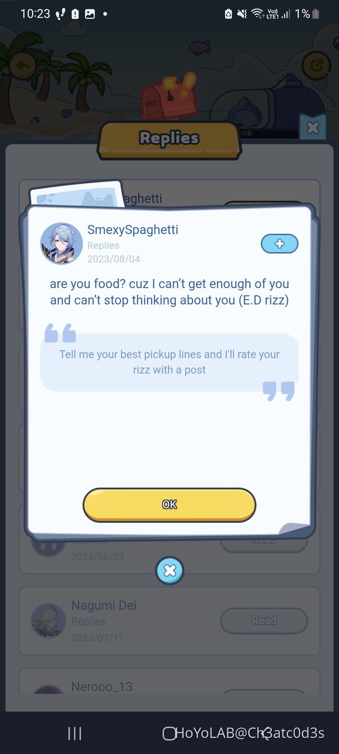 rating people's rizz pt.1 | HoYoLAB