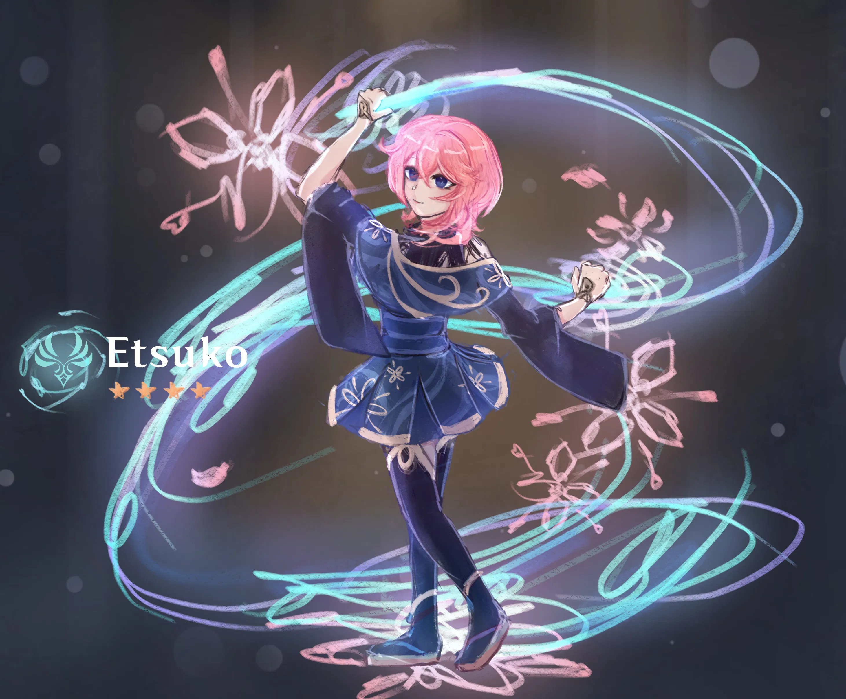 oc splash art (clean sketch) Genshin Impact | HoYoLAB