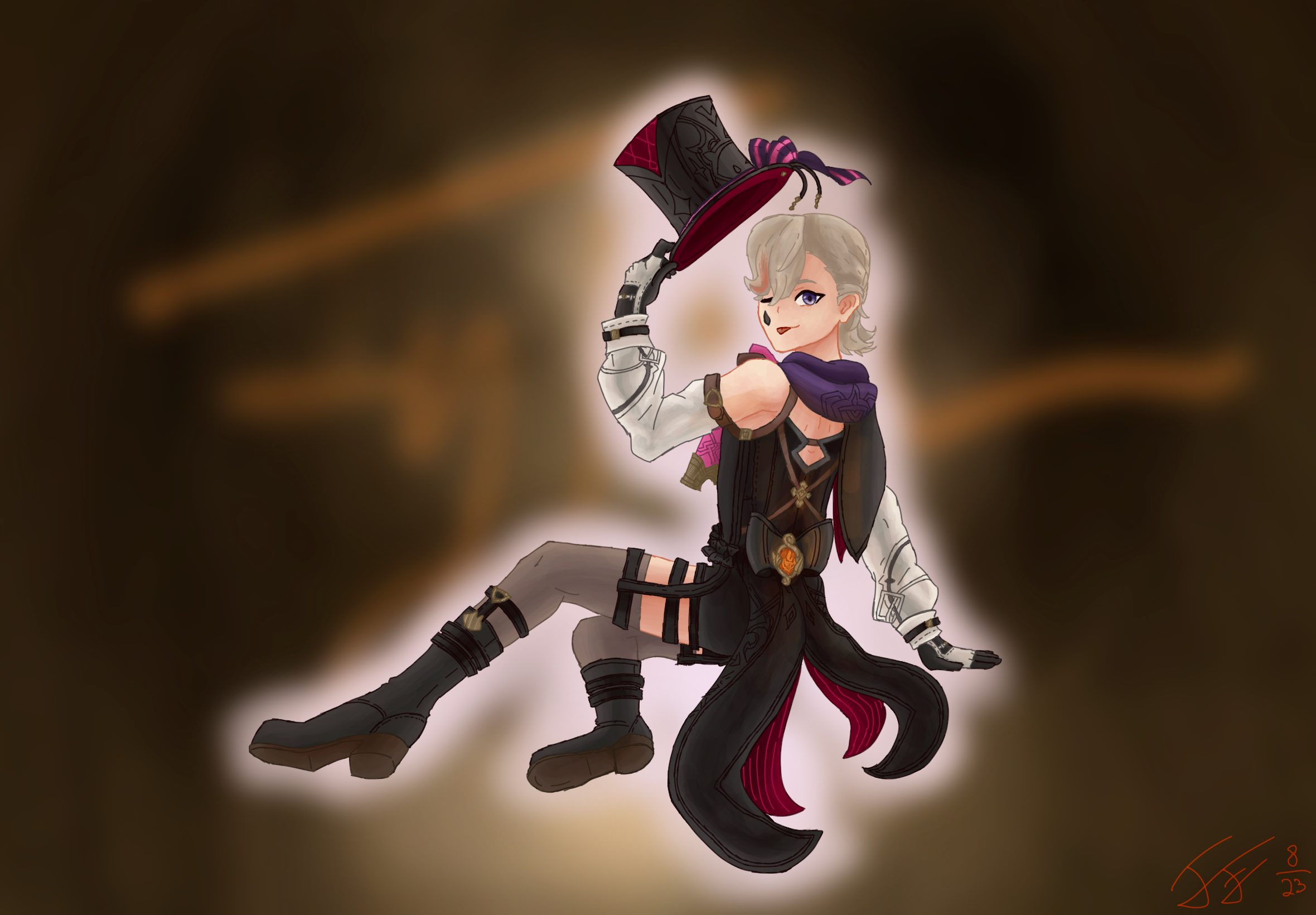 Lyney - Fan Art Genshin Impact | HoYoLAB